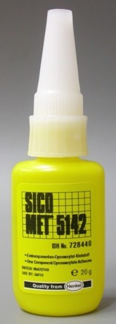 סיקומט 5142 - דבק מהיר נוזלי (20 גר') Sicomet - דבקים וסרטי הדבקה