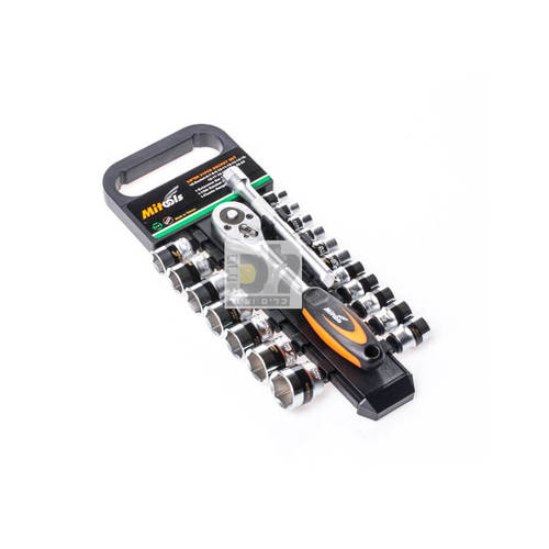 סט בוקסות "3/8 21 יח' 6-24 מ"מ במתלה MITOOLS - MITOOLS - בוקסות