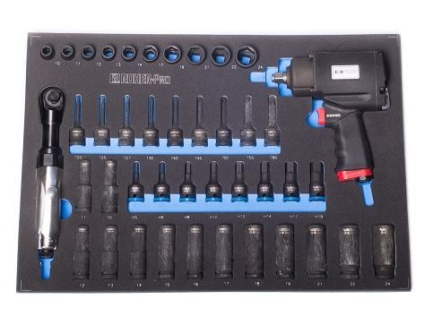 מגש מס' 7A קומפלט עם 42 כלים מפתח 1/2 1350NM ROHER-PRO - ROHER-PRO - בוקסות