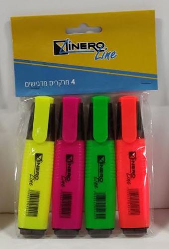 מדגש זוהר - 4 צבעים LINERO - מדגשים