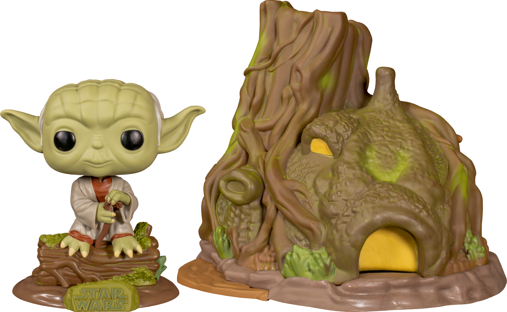Pop! Town: Yodas Hut w/ Yoda Funko - Funko - חדשים! - New