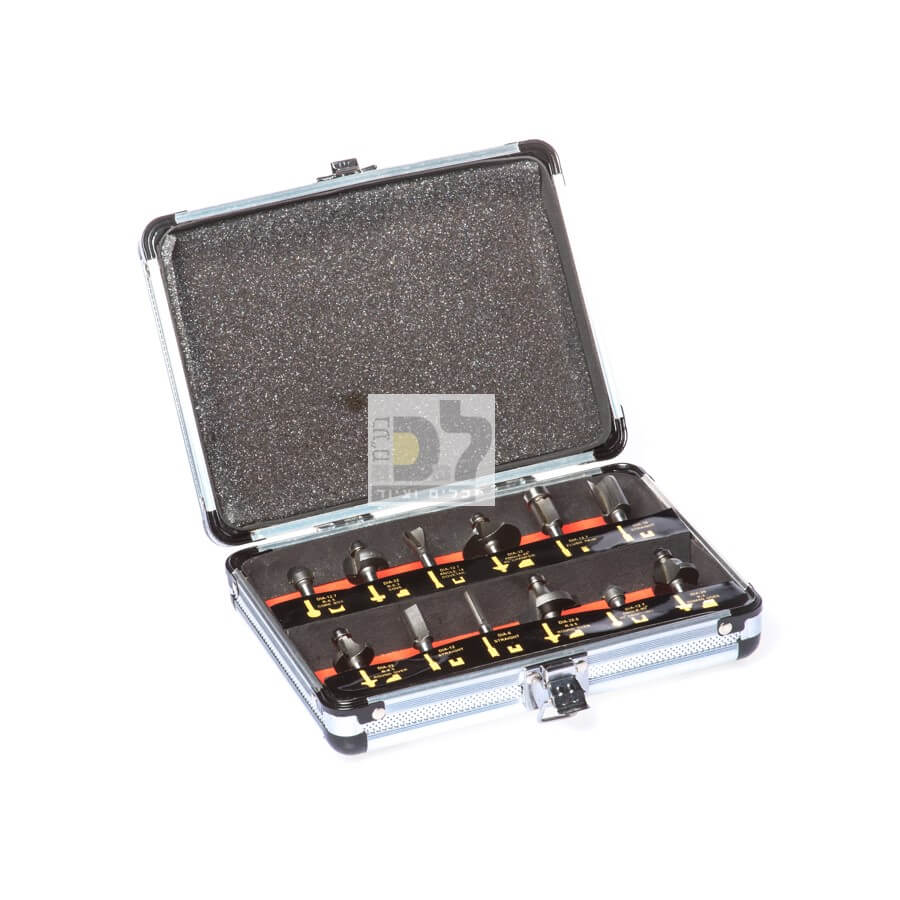 סט סכינים לראוטר 12 יח' בקופסא ROHER TOOLS - ROHER TOOLS - מקדחים שונים ...