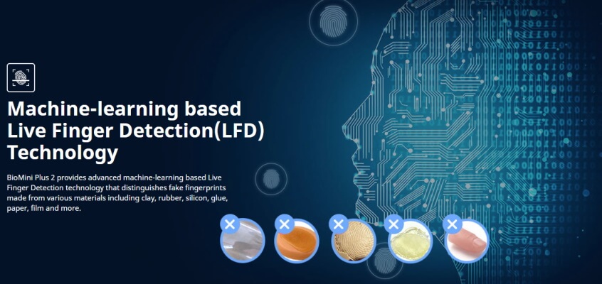 קורא ביומטרי Suprema BioMini Plus 2