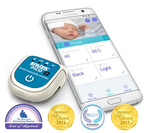 מוניטור נשימתי אקטיבי סנוזה פיקו 2 Snuza Pico עם שידור נתונים לסמארטפון ...