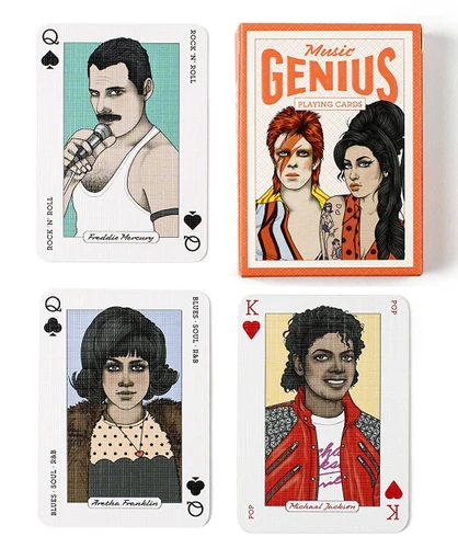 חבילת קלפים כוכבי מוסיקה Music Playing Cards - גאדג'טים 2025