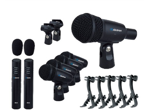 סט 7 מקרופונים לתופים כולל תפסנים ALCTRON T8400