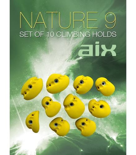 סט אחיזות AIX Nature 9 - AIX - אחיזות לקיר טיפוס