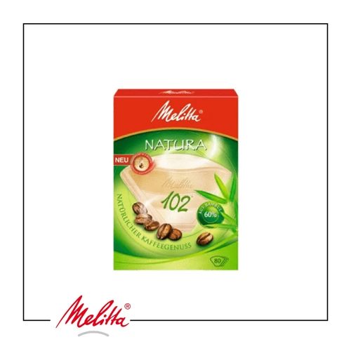 נייר סינון לקפה פילטר מליטה נאטורה Melitta Natura Filter paper 1X2 102