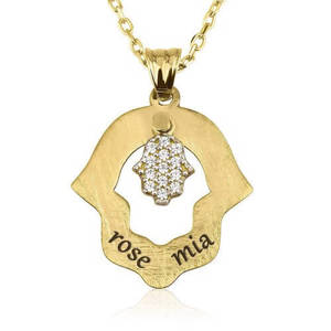 שרשרת ותליון זהב P-238 14k - שרשראות ותליונים זהב 14k