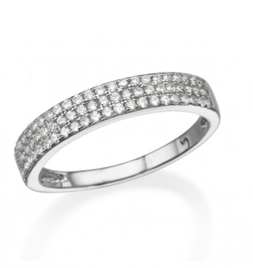 טבעת שורות - טבעות כסף