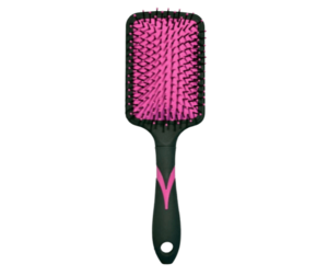 מברשת שיער איכותית | בצורת מלבן מעוגל | בצבע ורוד | Churi