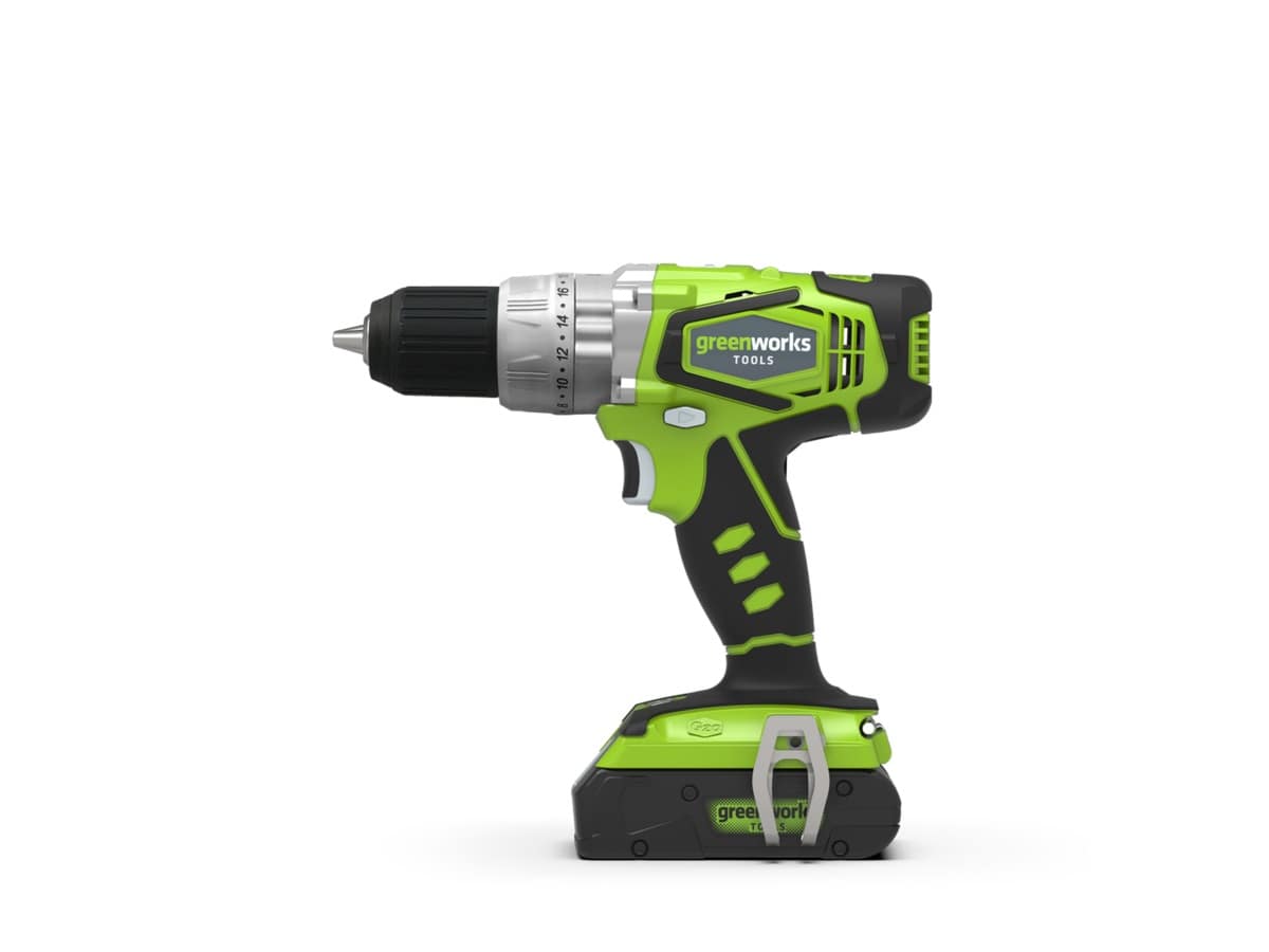 מקדחה/מברגה 24V רוטטת 13 מ"מ – גוף בלבד. Green works - Green works ...