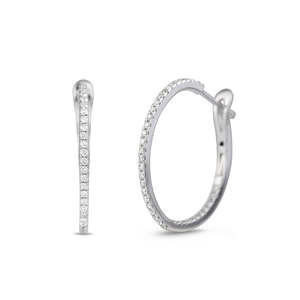 עגילי יהלומים מעוצבים 0.55ct זהב 14K - עגילי יהלומים