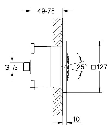 27251000 מתז צד למקלחת GROHE - מוצרי GROHE