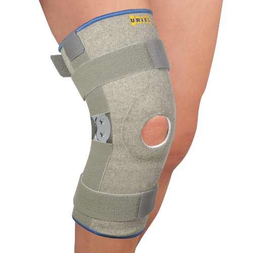 סד ברך עם סיליקון, צירים מכאניים וכרית סיליקון התומך את מפרק הברך ...