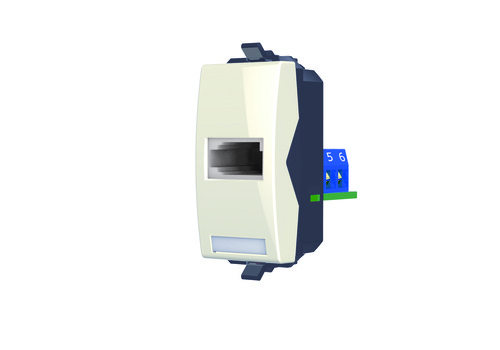 שקע טלפון ישראלי 1 מודול לבן Nisko switches - Nisko switches - מפסקים תחת הטיח