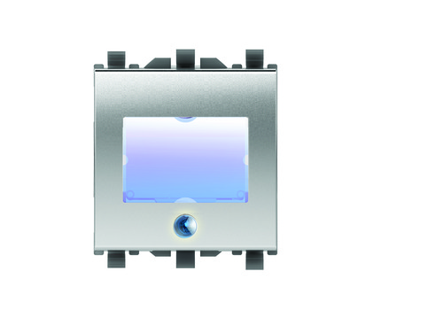 לחצן פעמון+שם מואר לד כחול 12V 2 מודול לבן Nisko switches - Nisko switches - מפסקים תחת הטיח