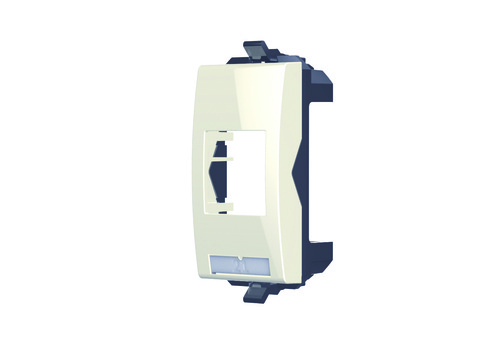 מתאם קיסטון מתאם קיסטון 1 מודול לבן Nisko switches - Nisko switches - מפסקים תחת הטיח