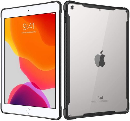 כיסוי טאבלט קשיח שקוף eBag IPAD 10.2 (7/8/9 Gen) 2020 צבע שחור - - כיסוי טאבלט iPad