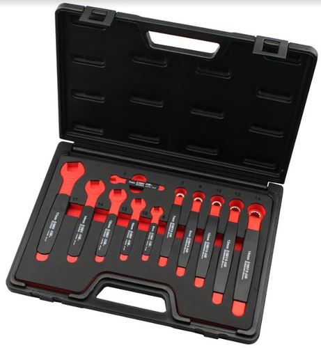 סט מפתחות מבודדים VDE פתוח/רינג 12 יח', 7-17 מ"מ ROHER-PRO - ROHER-PRO ...