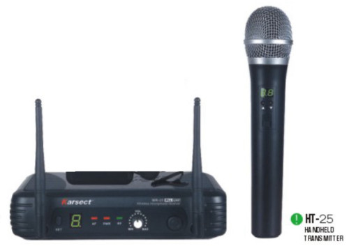 מקרופון אלחוטי ידני 8 תדרים KRSECT WR-25/HT25 UHF - מיקרופונים אלחוטיים