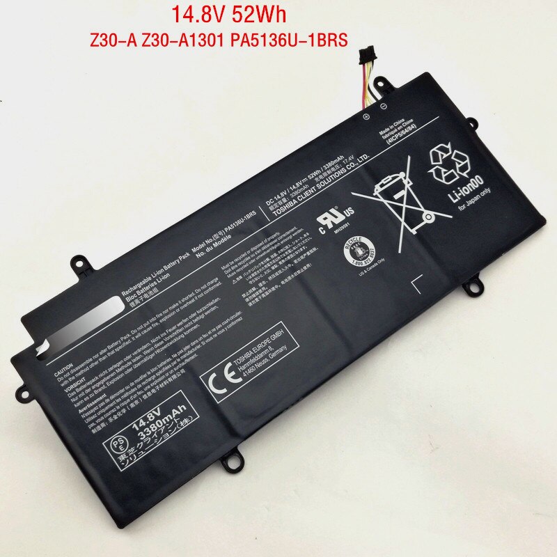 סוללה מקורית למחשב נייד Toshiba Portege Z30 טושיבה - TOSHIBA - סוללות ...