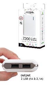 סוללת גיבוי V203 SIGMA POWER BANK 7.2A - מטענים