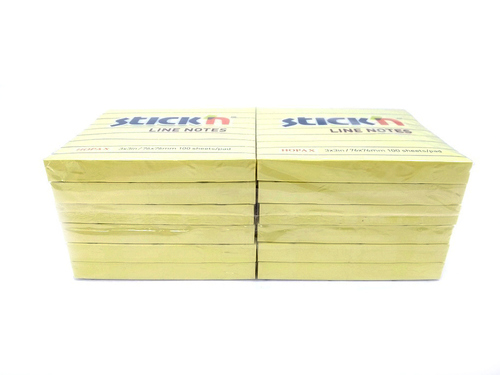 Hopax מזכרית צהובה "3*"3 צהוב +שורות 21054
