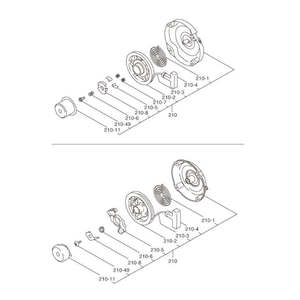 מנוע EX27 ציר 25.4 מ"מ - מפרט חלקים