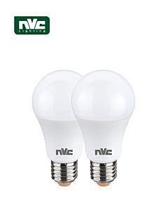 לד A60 15W אור חם- אריזת 2 י"ח קופסה NVC E27 - נורות ולדים