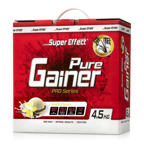גיינר פיור Super-Effect 1/2 / וניל/ 4.5 קג בקרטון - שקדיה מוצרי טבע