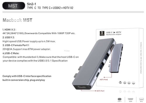 Protec MST USB-C Hub for Mac DM260