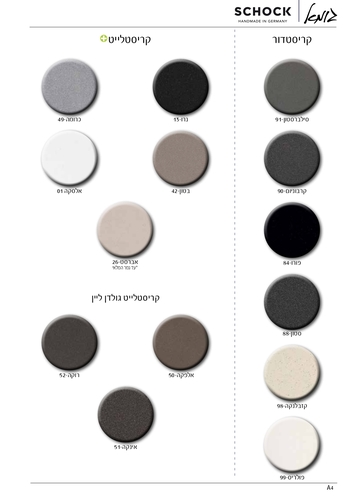 כיור מטבח כפול הורייזן SCHOCK N-200 קריסטדור גומא - SCHOCK - כיור מטבח ...