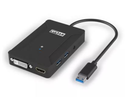ST-LAB U-1100 USB 3.0 Mini Dock (HDMI + DVI + Hub) - ST-LAB