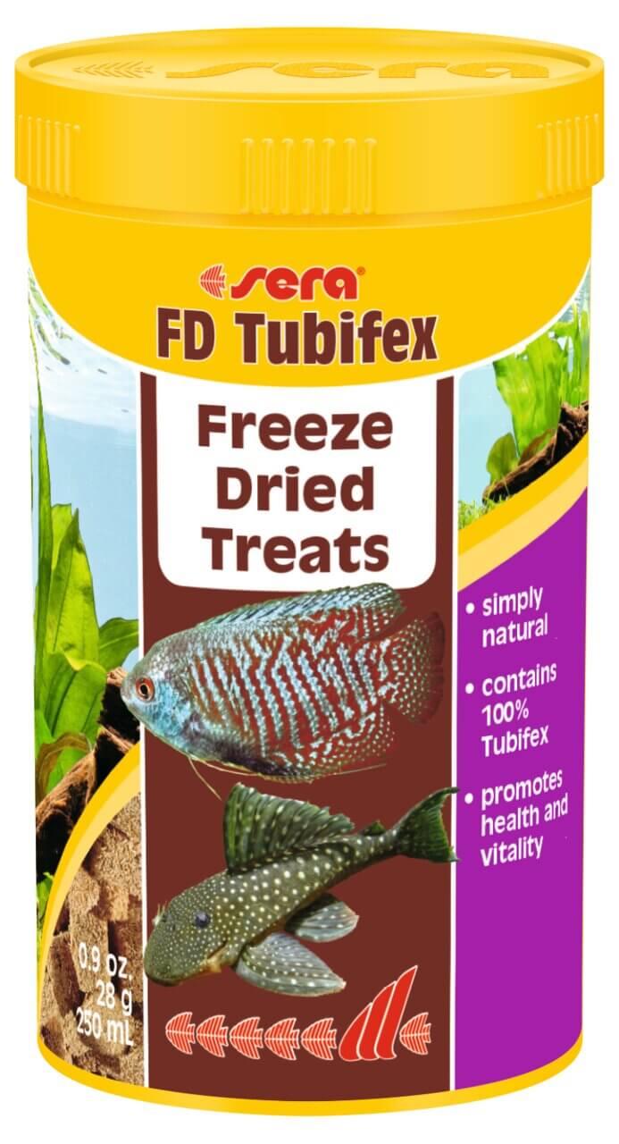 Sera FD Tubifex 250 מ״ל – מזון משלים לדגי אקווריום