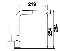 516689 BLANCO ברז מטבח נשלף סדרת לינוס גוון אלומטליק בלנקו - Blanco ...
