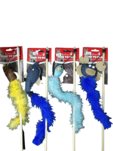 משחק לחתולים חכה עם חוט ארוך | הזמינו אונליין במחיר משתלם | חיש חי