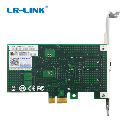 LREC9030PF-SFP PCIe x1 100FX Single SFP Connector Fiber NIC (Intel ...