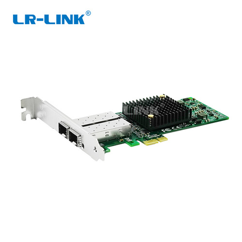 LREC9042PF-2SFP PCIe x1 100FX Dual SFP Port Fiber NIC Intel 82580 Based ...