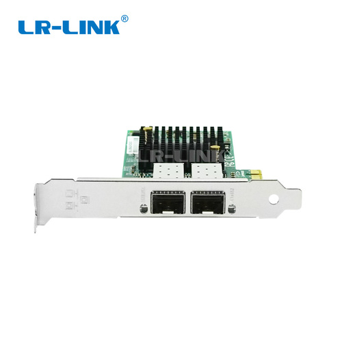 LREC9042PF-2SFP PCIe x1 100FX Dual SFP Port Fiber NIC Intel 82580 Based ...