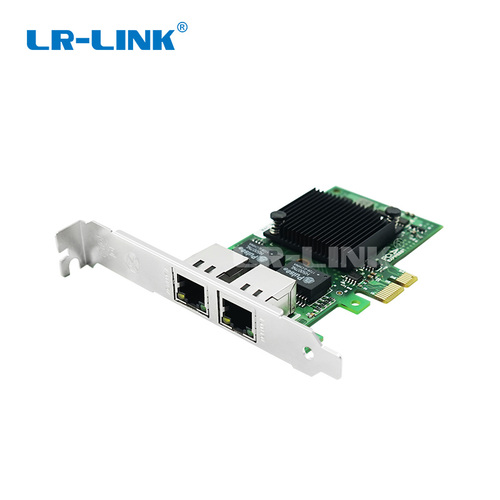 LREC9222HT Intel I350 Chipset PCIe x1 Dual Port Network Interface Card ...