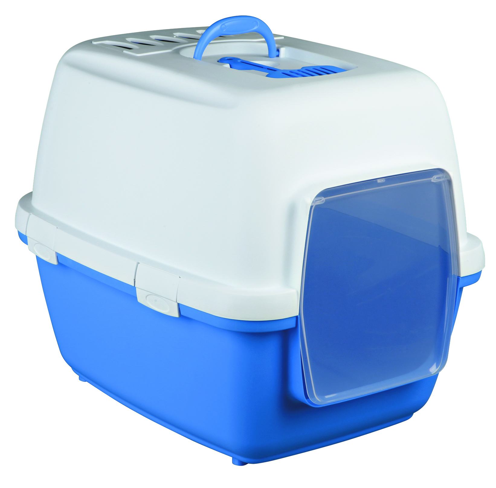 שירותים סגורים ג'מבו לחתול+כף 45-48-58 כחול MPS2 - MPS2 - ארגז חול לחתולים