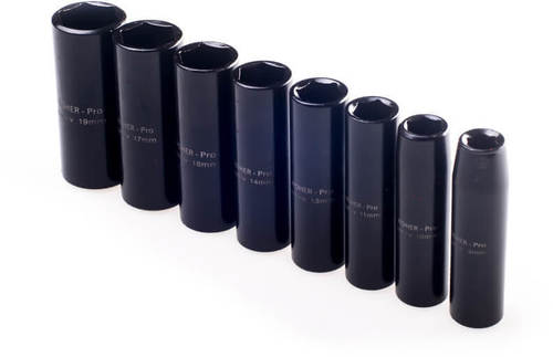 מארז 8 בוקסות אימפקט דרייב "3/8 עמוקות 8-19 מ"מ ROHER-PRO - ROHER-PRO ...