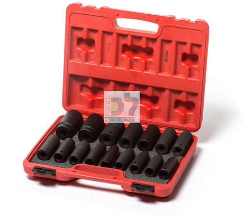 סט 16 בוקסות "1/2 אימפקט עמוקות ROHER ROHER-PRO - ROHER-PRO - בוקסות