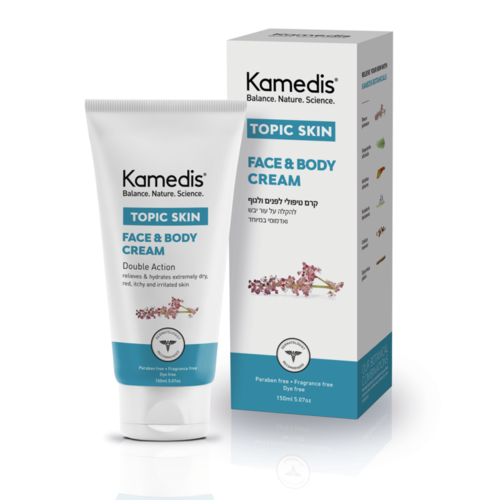 קמדיס - Topic Skin קרם טיפולי לפנים ולגוף המסייע להקלה על עור יבש ...