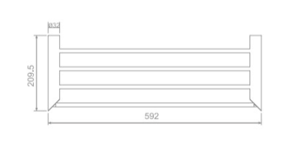 מוט למגבות 801784 סדרת נפטון Neptune כרום חמת - HAMAT - מוטות למגבות ...