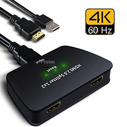 מפצל SPLITTER 1 in 2 HDMI 4K Protec - Protec - כל המפצלים