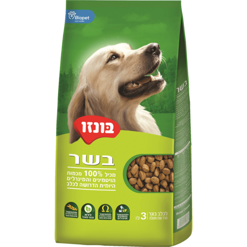 מזון לכלבים בוגרים בונזו 3/20 ק"ג Bonzo Dry Food for Dogs - בונזו ...
