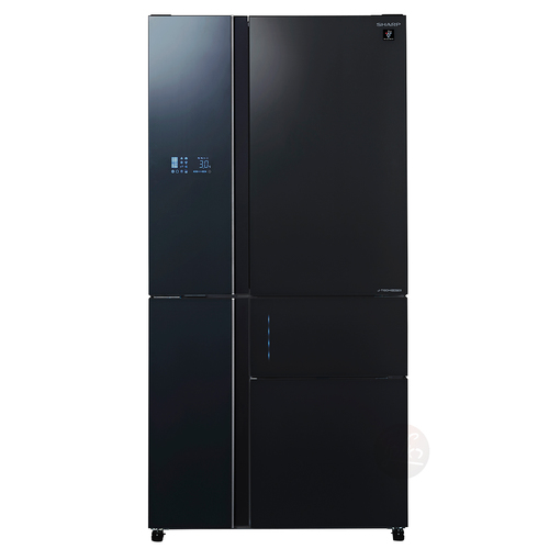 מקרר 5 דלתות 661 ליטר Sharp SJ-9731BL זכוכית שחורה שארפ - הזמינו במחיר משתלם - חשמל אונליין