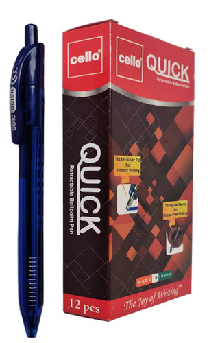 מארז עט לחצן כחול CELLO QUICK - עט לכתוב - חומרי יצירה, ציוד לגני ילדים ...